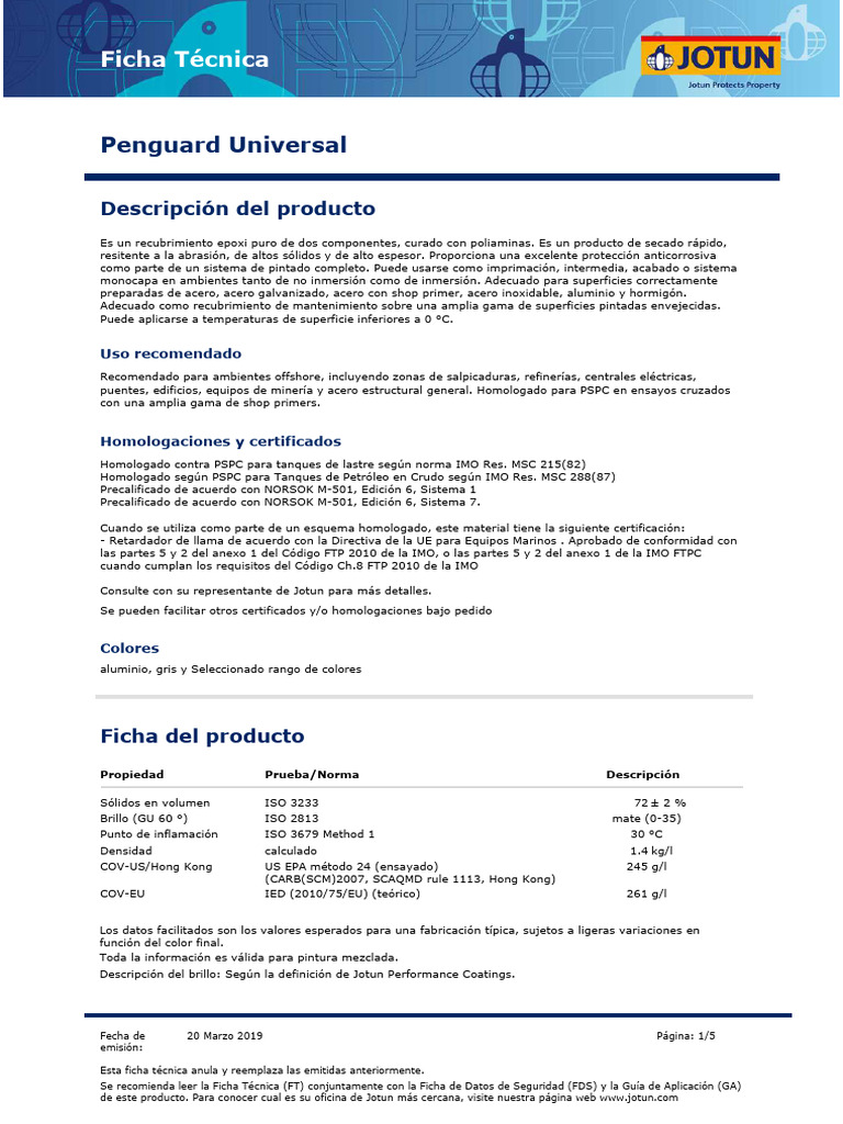 Penguard Universal | PDF | Abrasivo | Acero