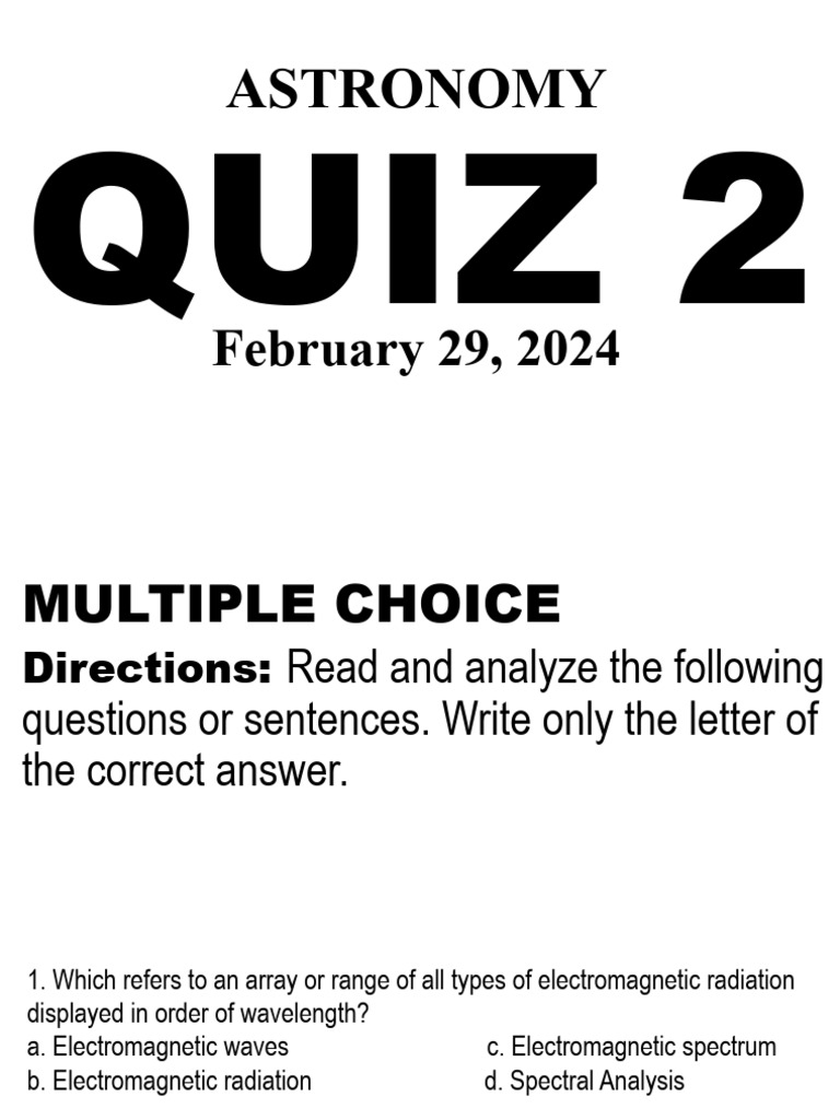 QUIZ 2 ARTS APRECIATION (Autosaved) | PDF | Electromagnetic Spectrum ...
