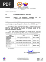 Script For 2021 First Semester Barangay Assembly | PDF | Social Science