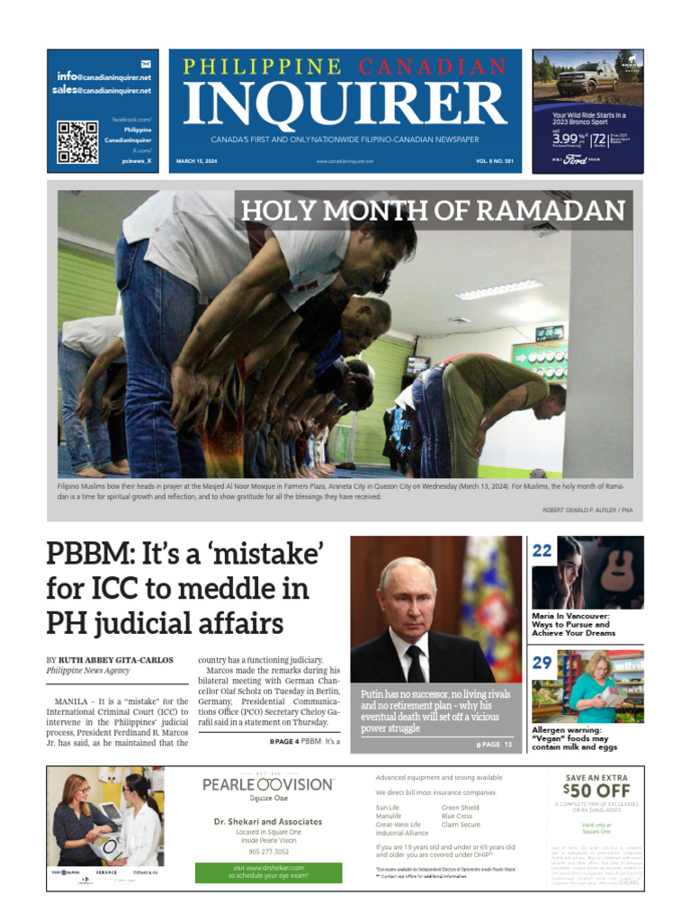 Philippine Canadian Inquirer #581 | PDF | Philippines | Government
