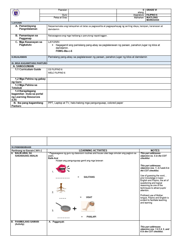 DLP Cot 2 2023-2024 | PDF