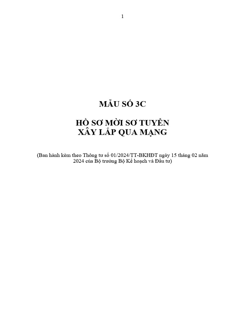 Mau So 3c - e HSMST So Tuyen Xay Lap | PDF