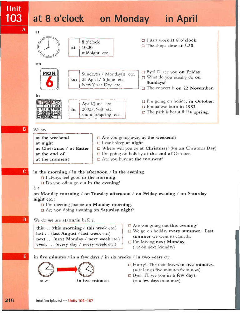 4to Ciclo Practice03 Iv Prepositions Pdf