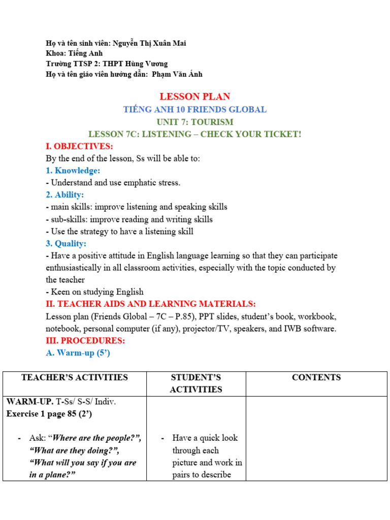 Unit 7 - Listening | PDF | Human Communication | Learning