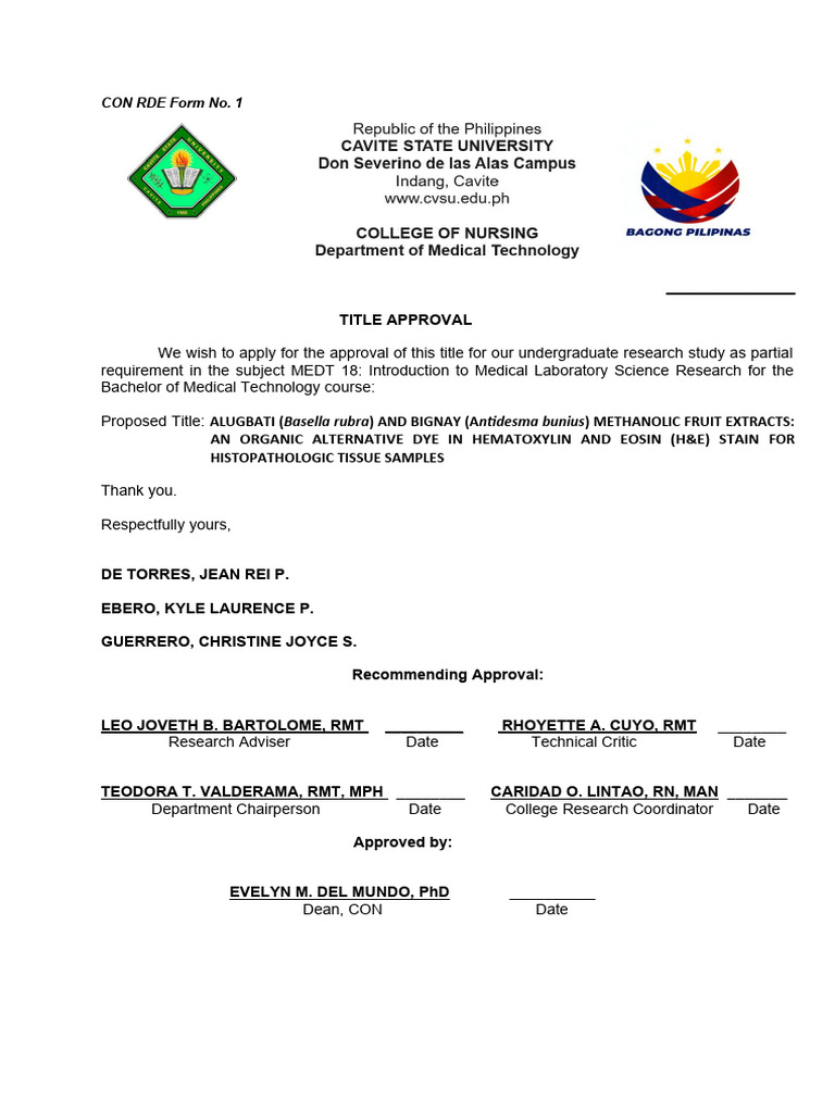 CON RDE Forms 1 5 Blank | PDF | Laboratory Techniques | Microscopy
