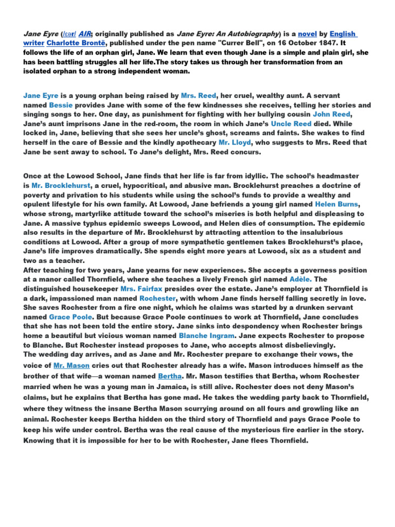 Jane Eyre | PDF | Jane Eyre