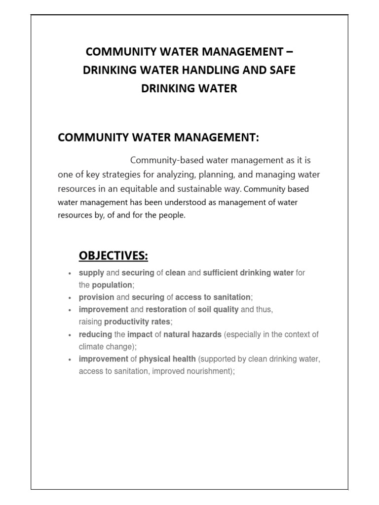 Drinking Water | PDF | Water Purification | Water