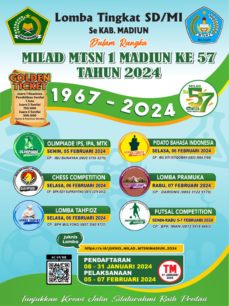 MTSN 1 Madiun Brosur Milad 2024 | PDF