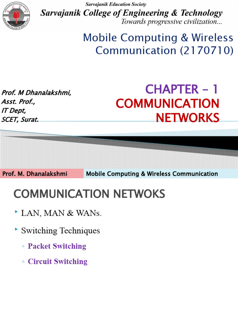 CHAPTER - 1 - Communication Networs | PDF | Network Topology | Computer ...