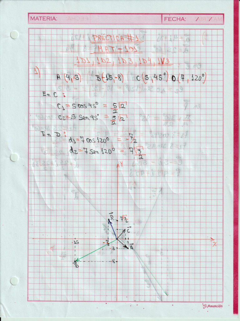 Practica 1 Mat 101 1d1 1d2 1d3 1d4 1v1 | PDF