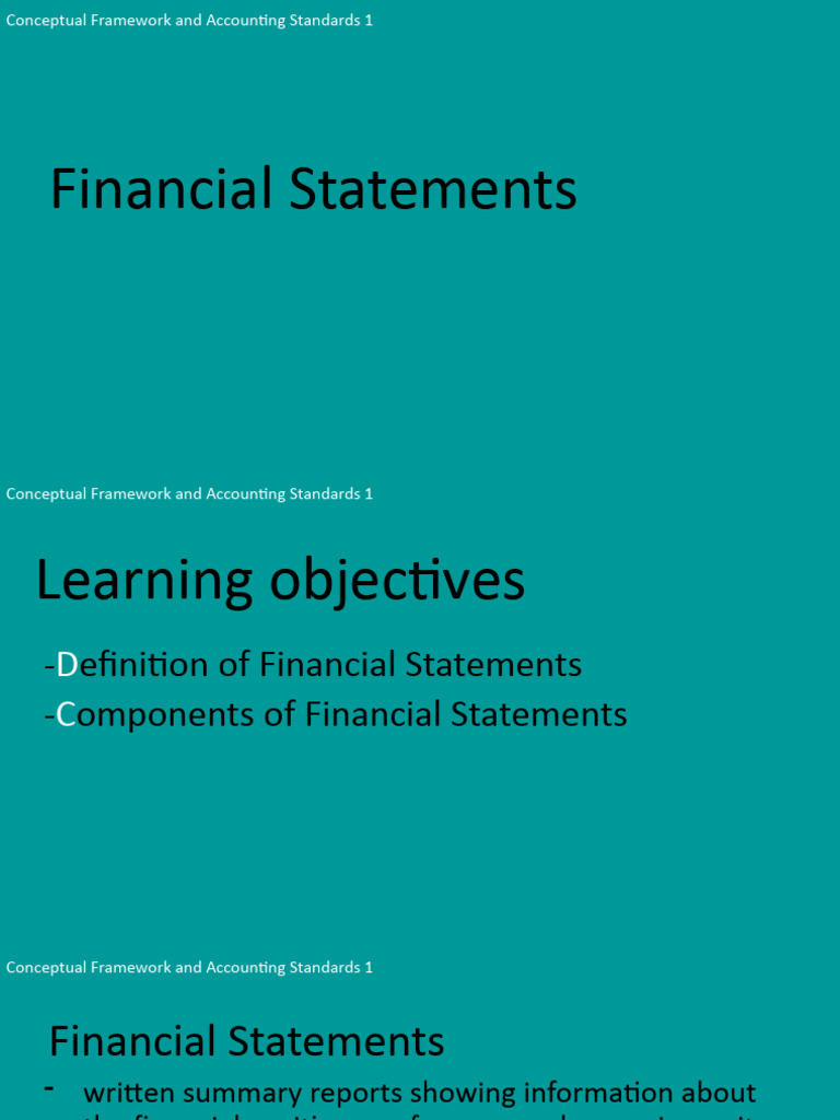 Conceptual Framework_PAS 1 Presentation of Financial Statements | PDF ...