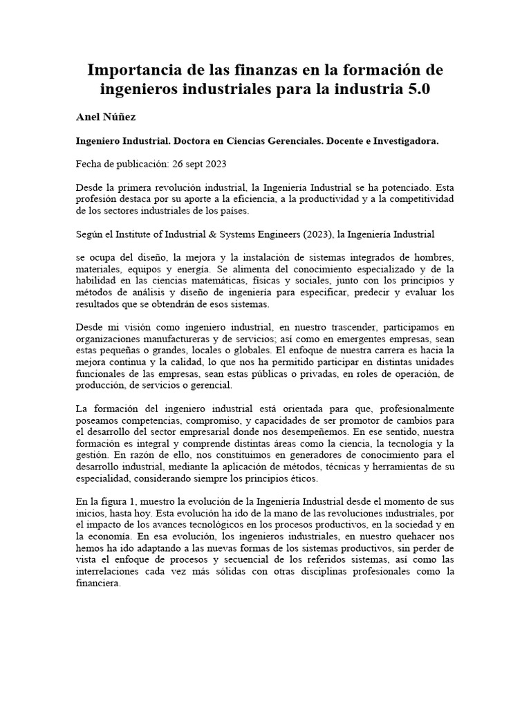Finanzas en Ingeniería Industrial 5.0 | PDF | Ingeniería Industrial ...