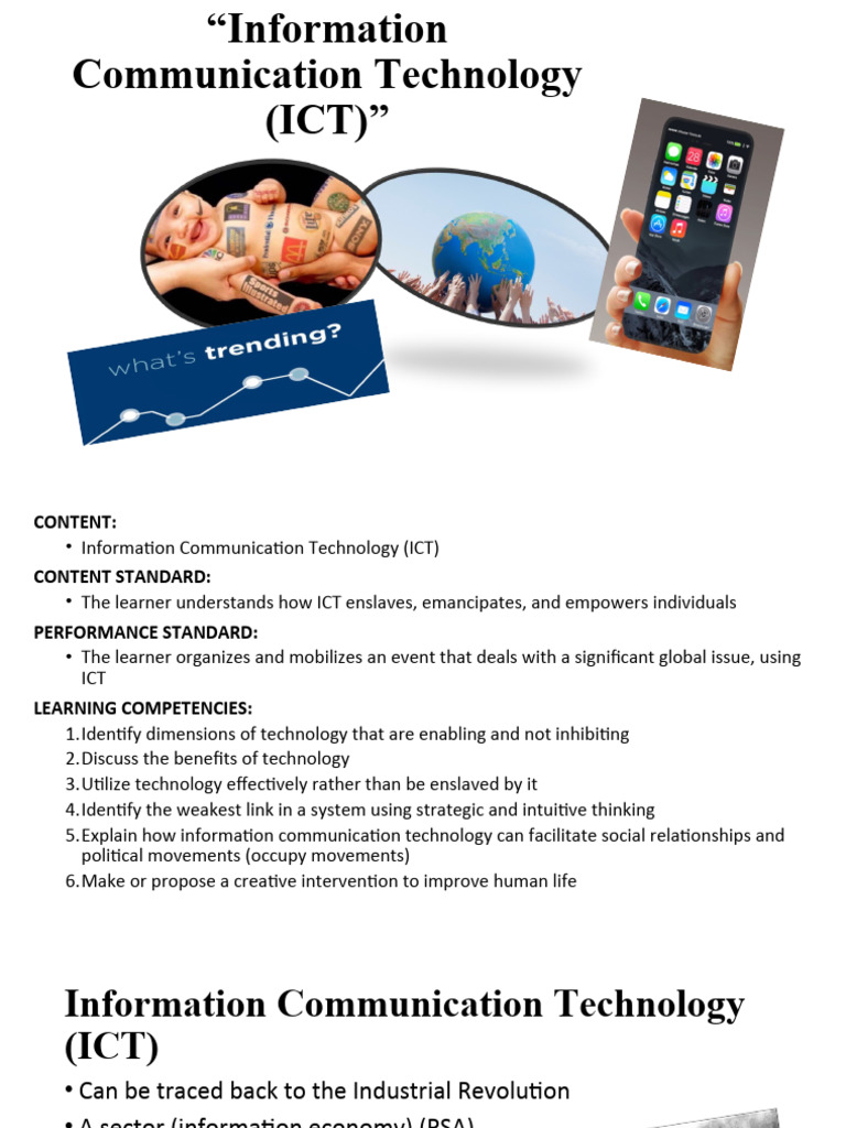 ICT: Empowerment and Challenges | PDF | Information And Communications ...