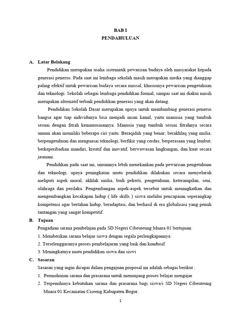 Proposal Meubeler | PDF