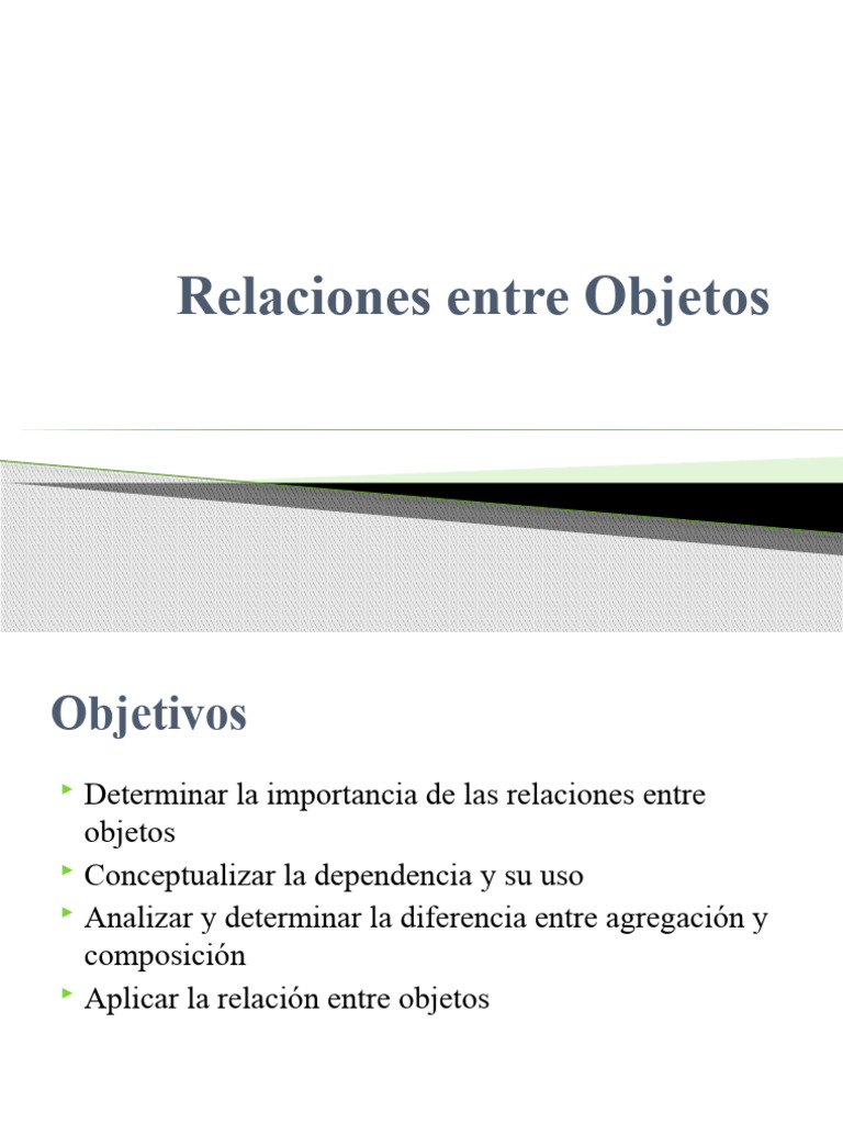 Relaciones entre Objetos en Programación | PDF | Objeto (informática ...