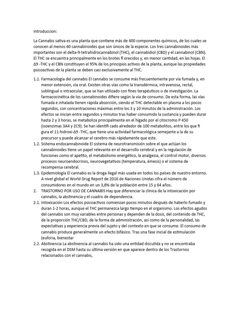 Cannabis | PDF | Cannabis (Droga) | Tetrahidrocannabinol