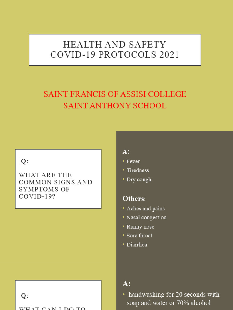 COVID19 Health Protocols For Infographics 1 | PDF | Quarantine ...