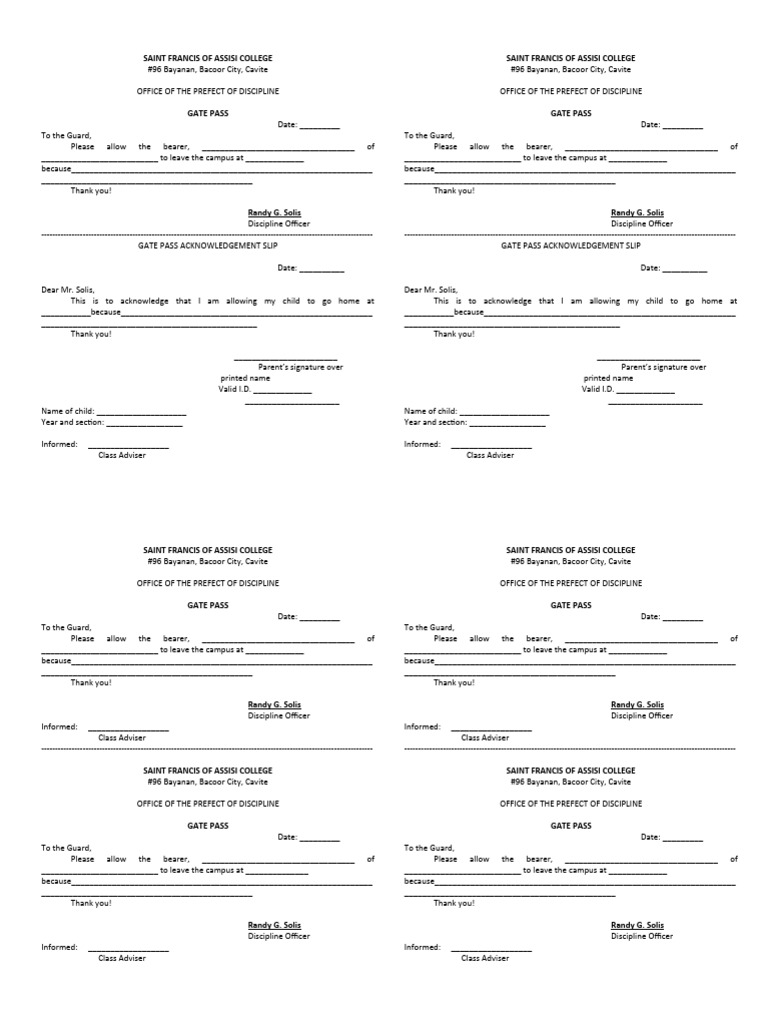 Gate Pass Pdf 4441