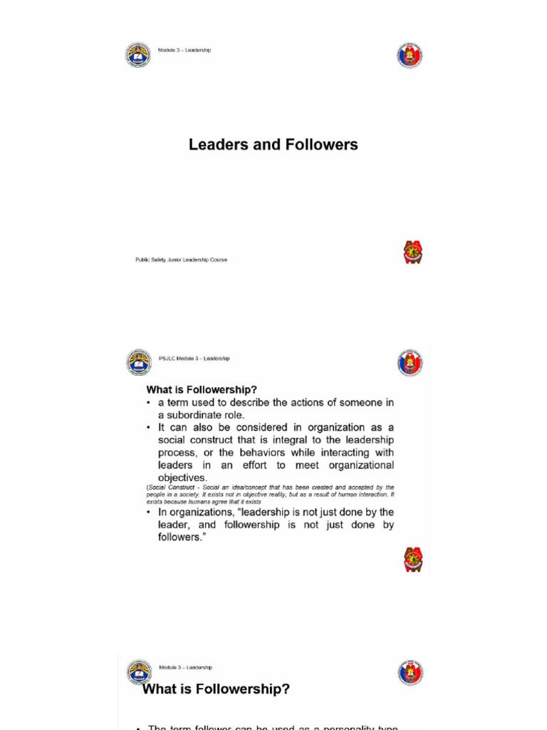 Leaders and Followers | PDF