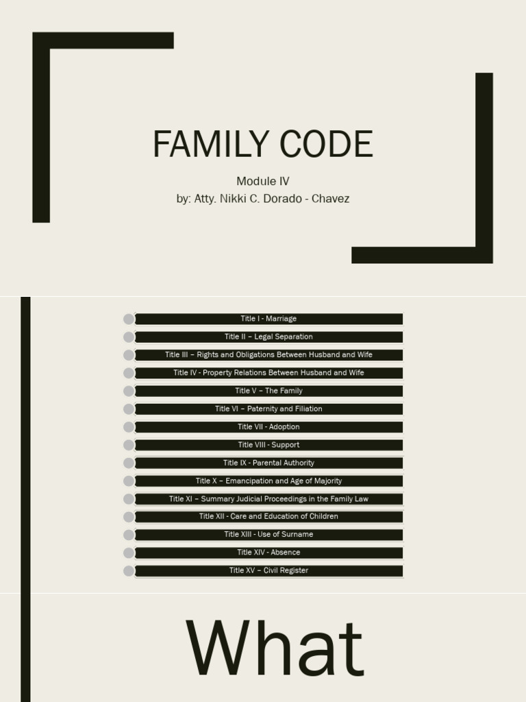 Family Code | PDF | Marriage | Annulment