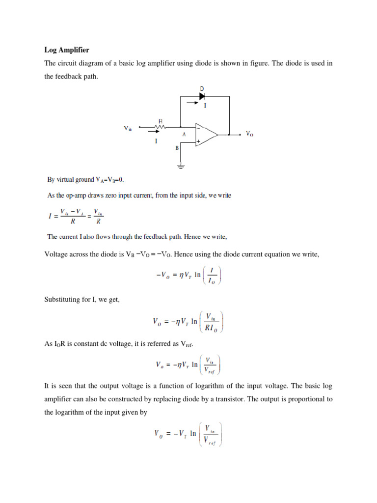 logamp | PDF | Amplifier | Operational Amplifier