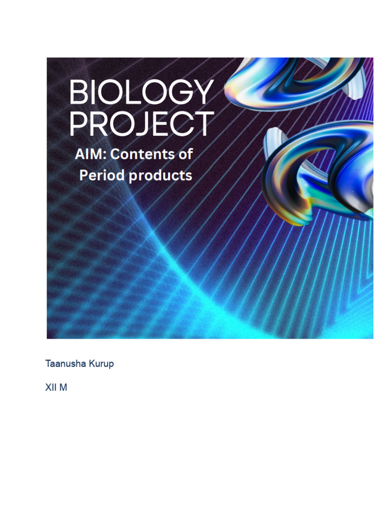 Biology Project Final Class 12 Invers | PDF | Public Health | Medical ...