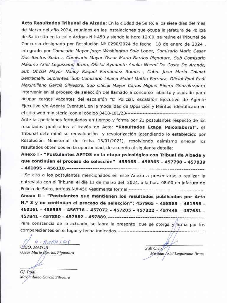 0418L01 - 23 Acta Complementaria | PDF