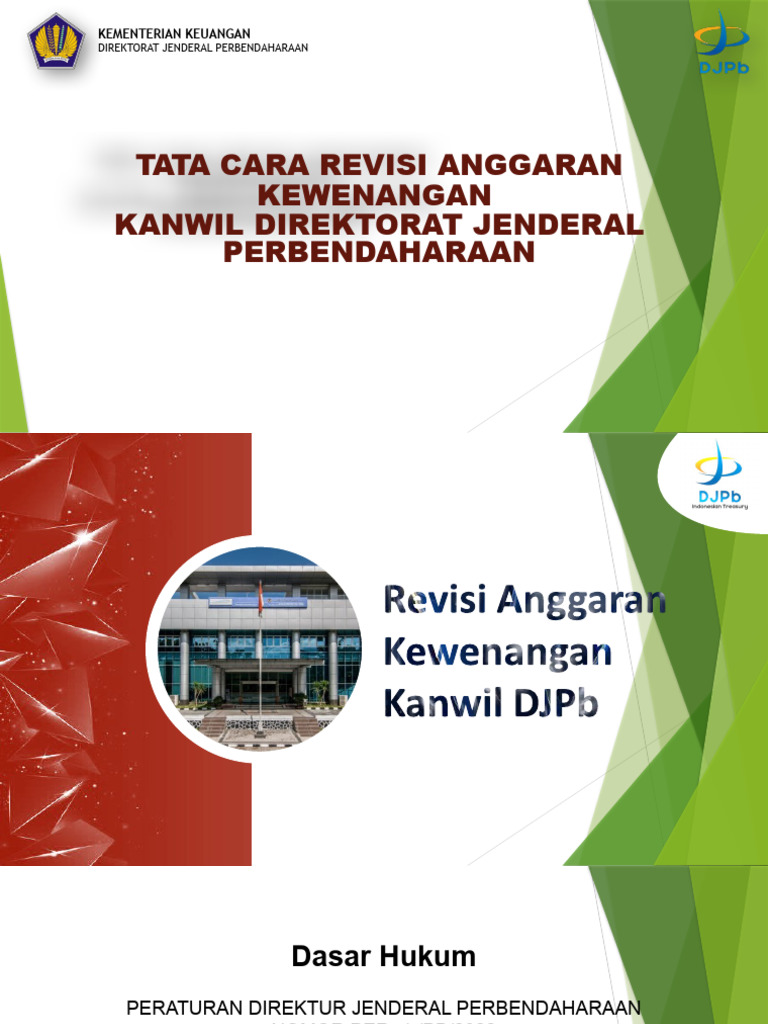 Prosedur Revisi Anggaran Kanwil DJPb | PDF | Pengelolaan Keuangan & Uang