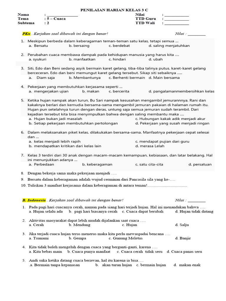 PH Tema 5 ST 2 | PDF | Seni & Disiplin Bahasa | Metode & Bahan Ajar