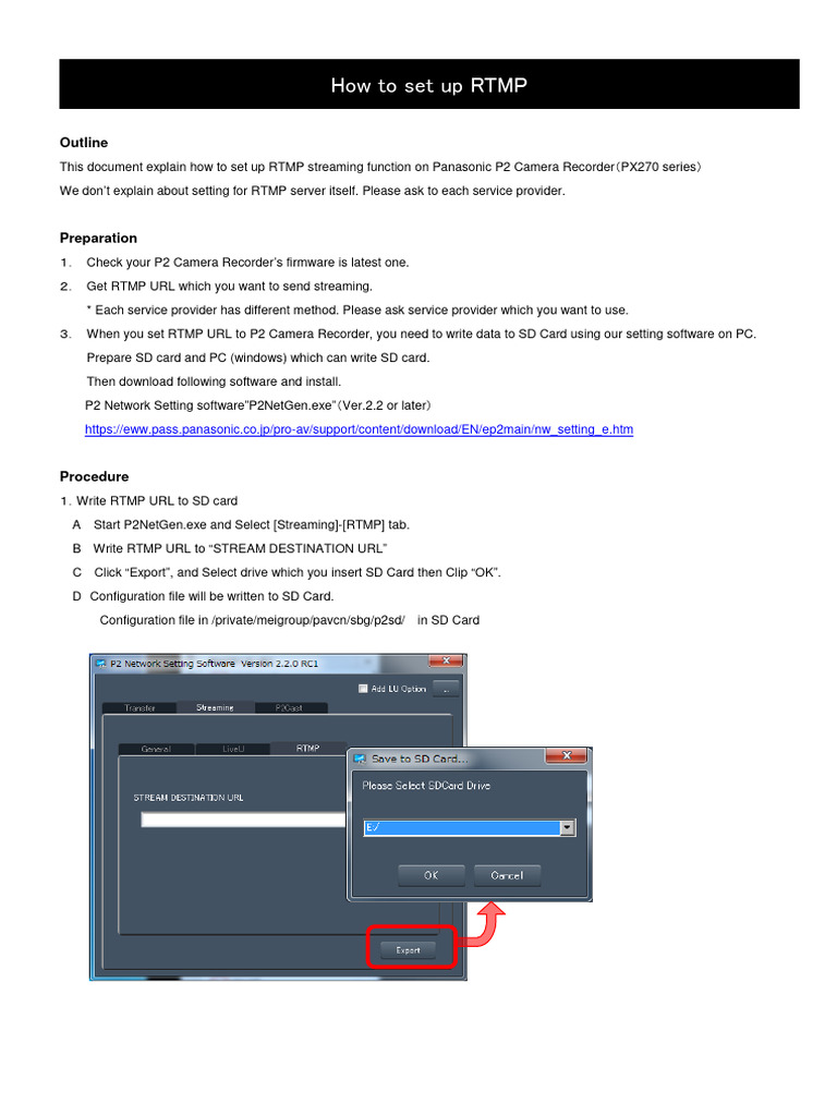 How_to_setup_RTMP_eng | PDF | Streaming Media | Codec
