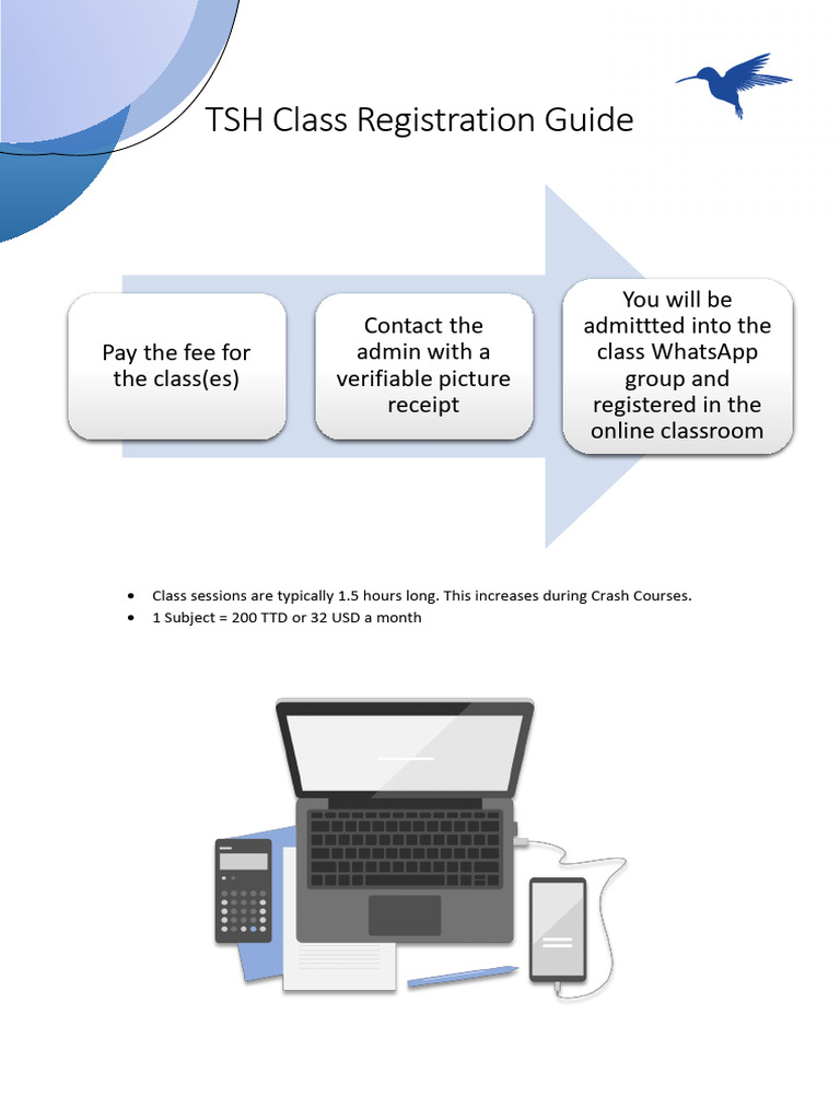 TSH Class Registration Guide 2023 5 | PDF | Credit Card | Banks
