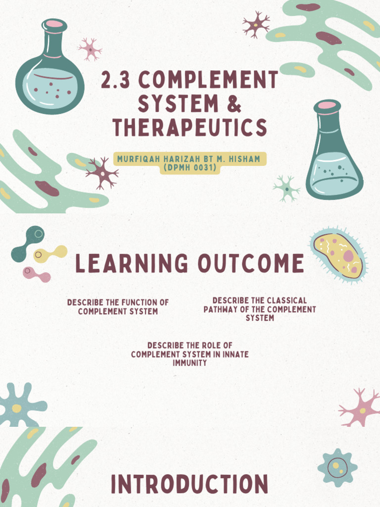 Complement System Therapeutics | PDF | Complement System | Immune System