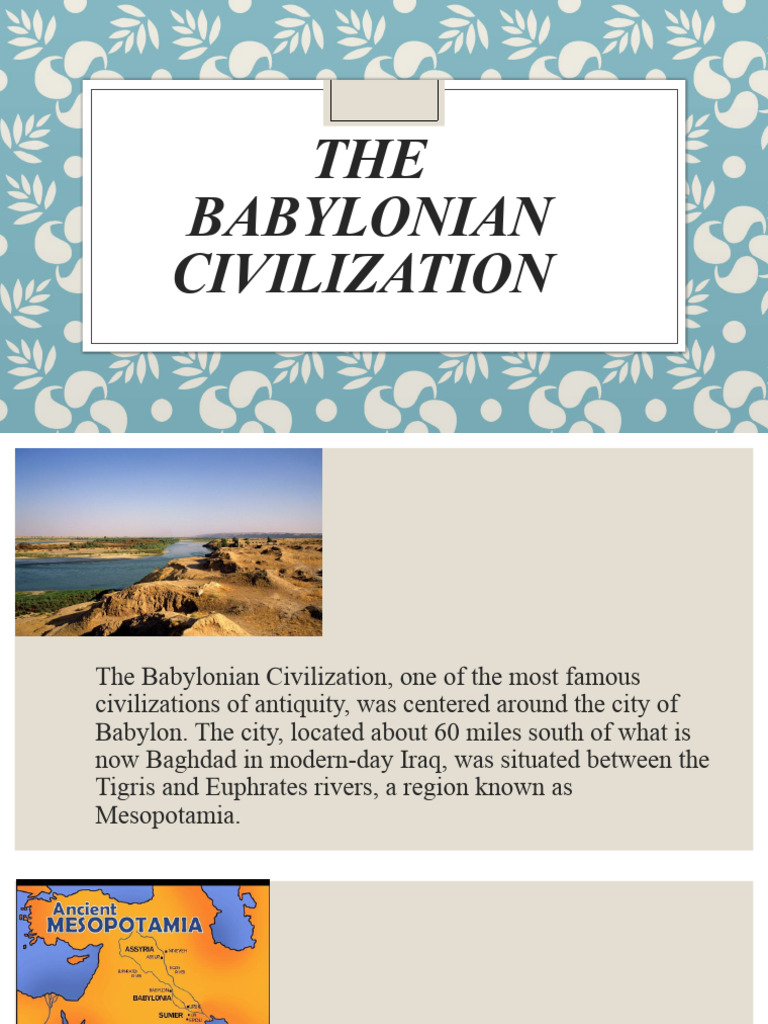 Babylonian Civilization Download Free Pdf Mesopotamia Babylonia