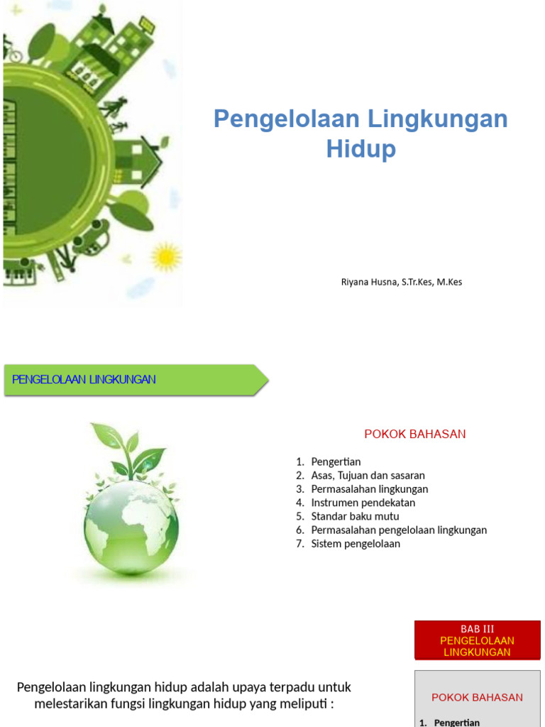 P14 - Pengelolaan Lingkungan Hidup | PDF