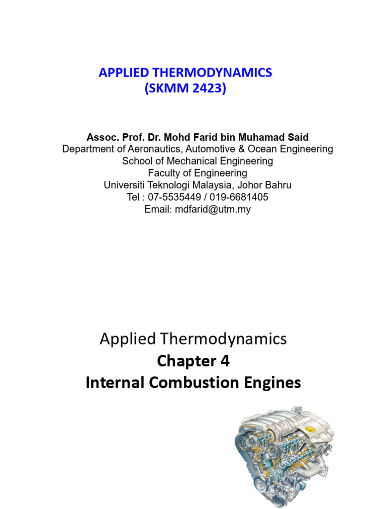 Chap_4_ICE_ok | PDF | Internal Combustion Engine | Diesel Engine