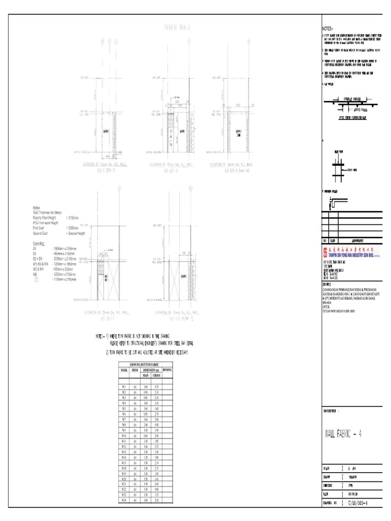 Drawing-Wall-Raft Foundation-4 | PDF