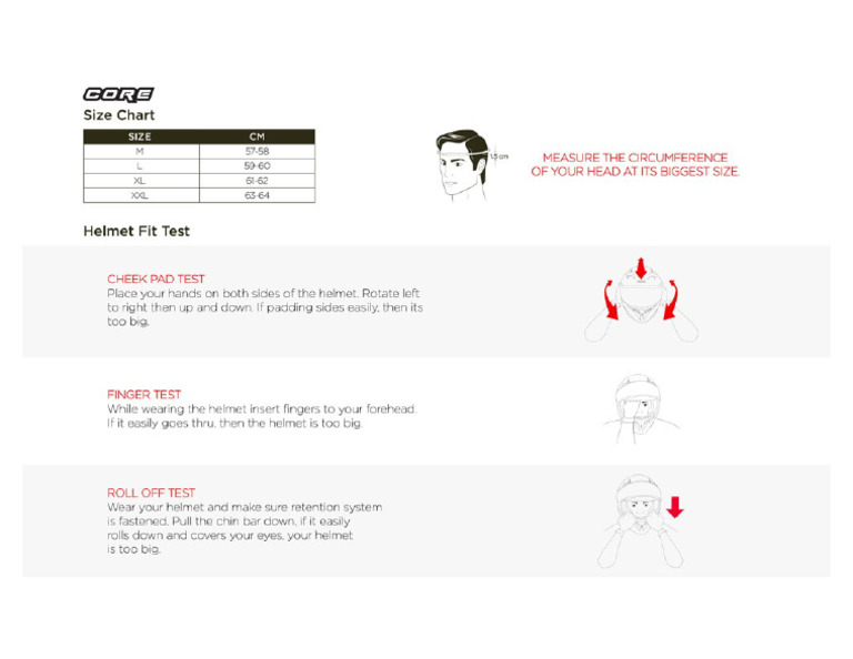 Core Size Chart | PDF