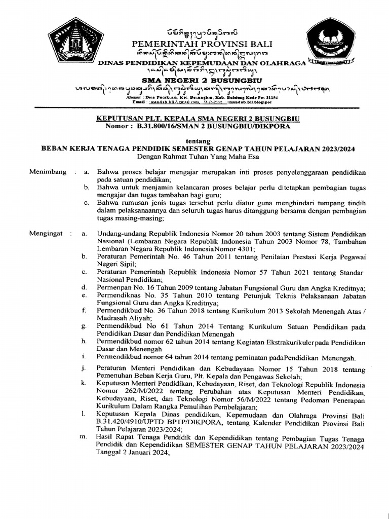 SK Sekolah SMT Genap | PDF