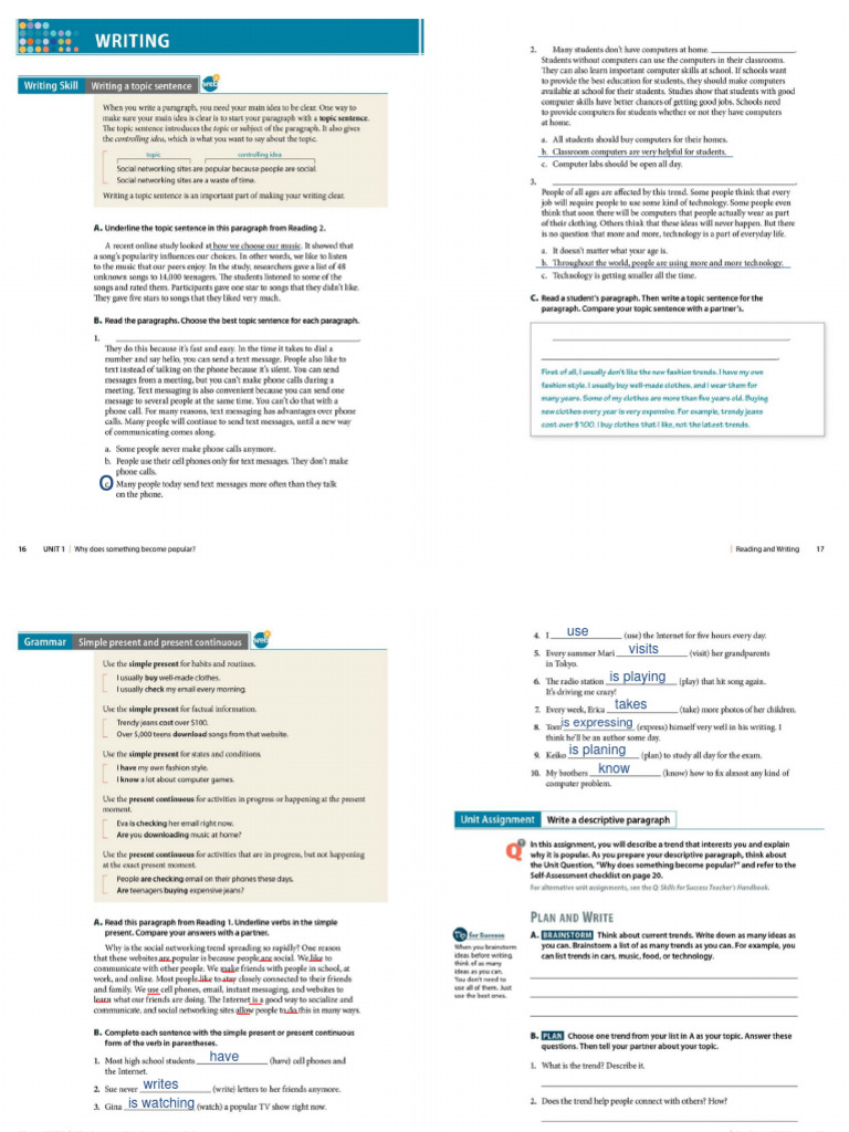 Writing A Descriptive Paragraph | PDF