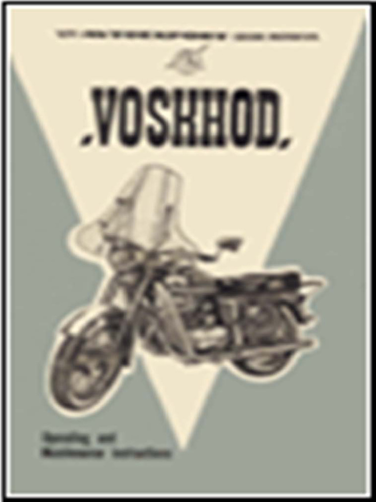 Vdocuments - MX Voskhod 3m Owner Manual | PDF