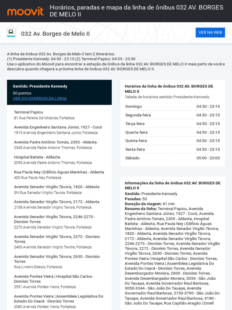 032 Av. Borges de Melo II: Ver Na Web | PDF