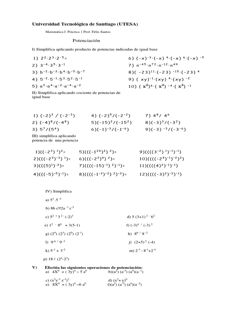 Matematica I Potencia 2023-1 | PDF | Ajedrez