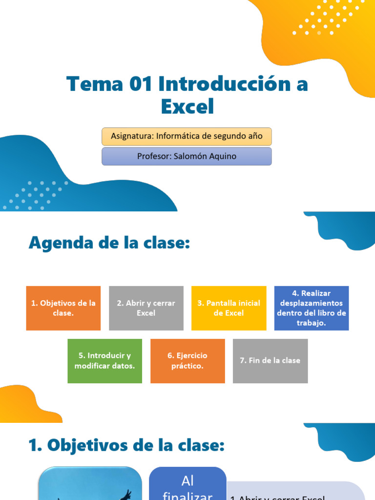 Tema 1 Introducción a Excel | PDF | Ventana (informática) | Microsoft Excel
