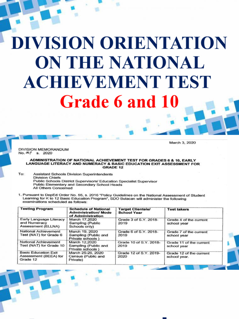 2020 NAT Orientation | PDF