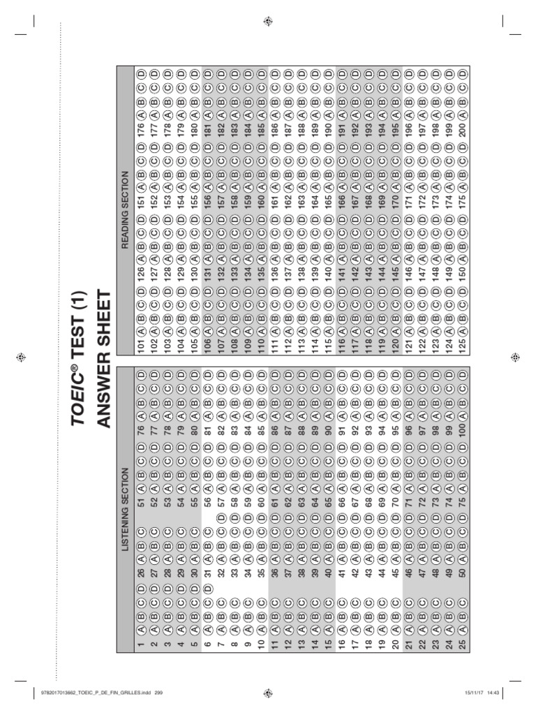 Grilles 9782017183815 Toeic | PDF