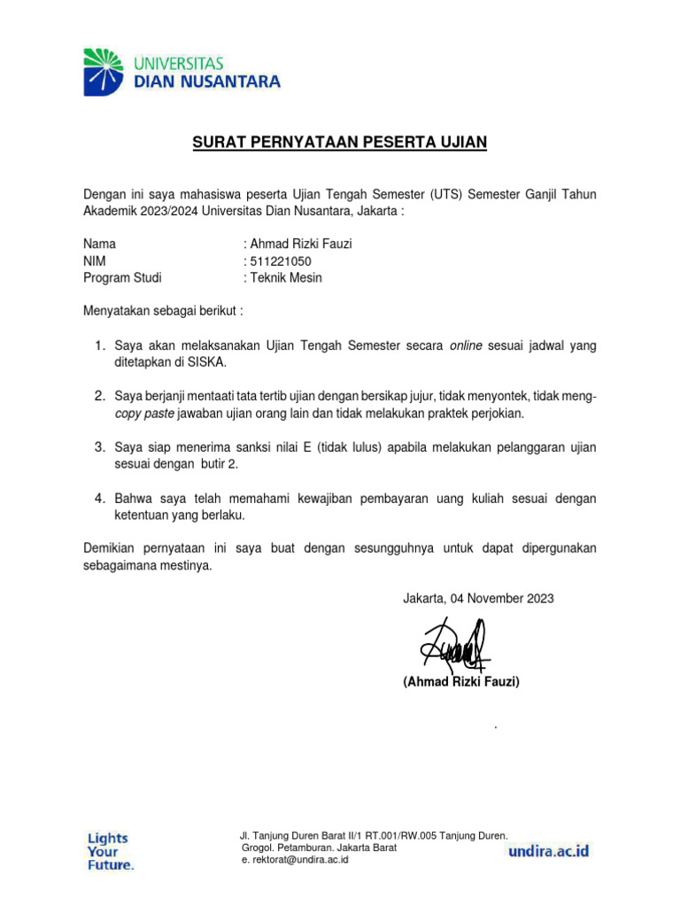 Ahmad Rizki Fauzi 511221050 UTS Pemillihan Bahan | PDF