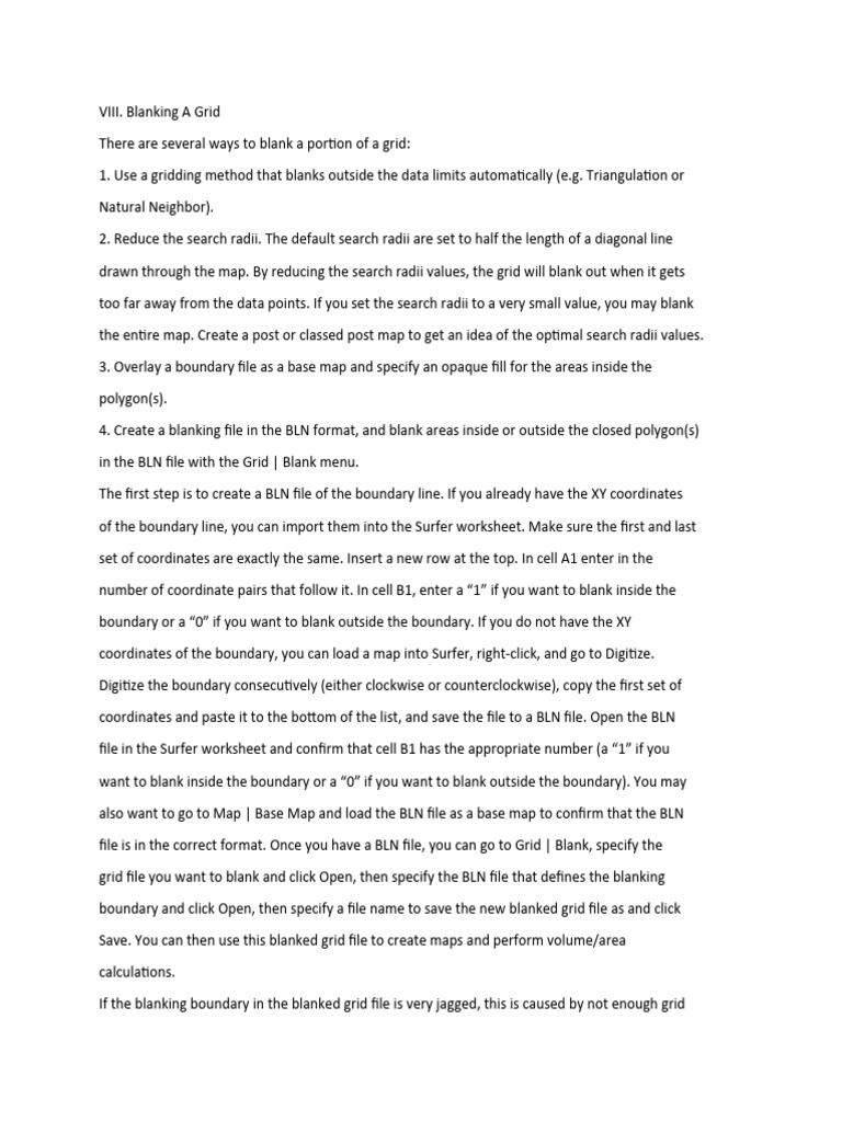 Blanking A Grid | PDF | Computing