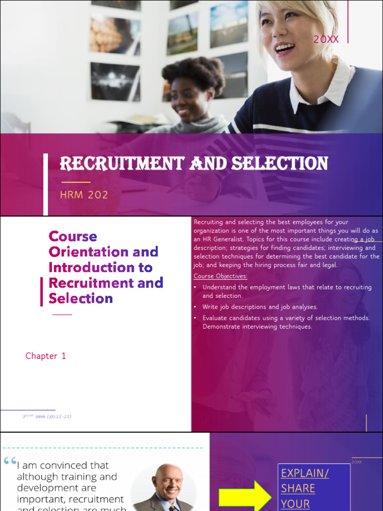 3rd-4th Week RECRUITMENT and SELECTION | PDF | Recruitment | Human ...