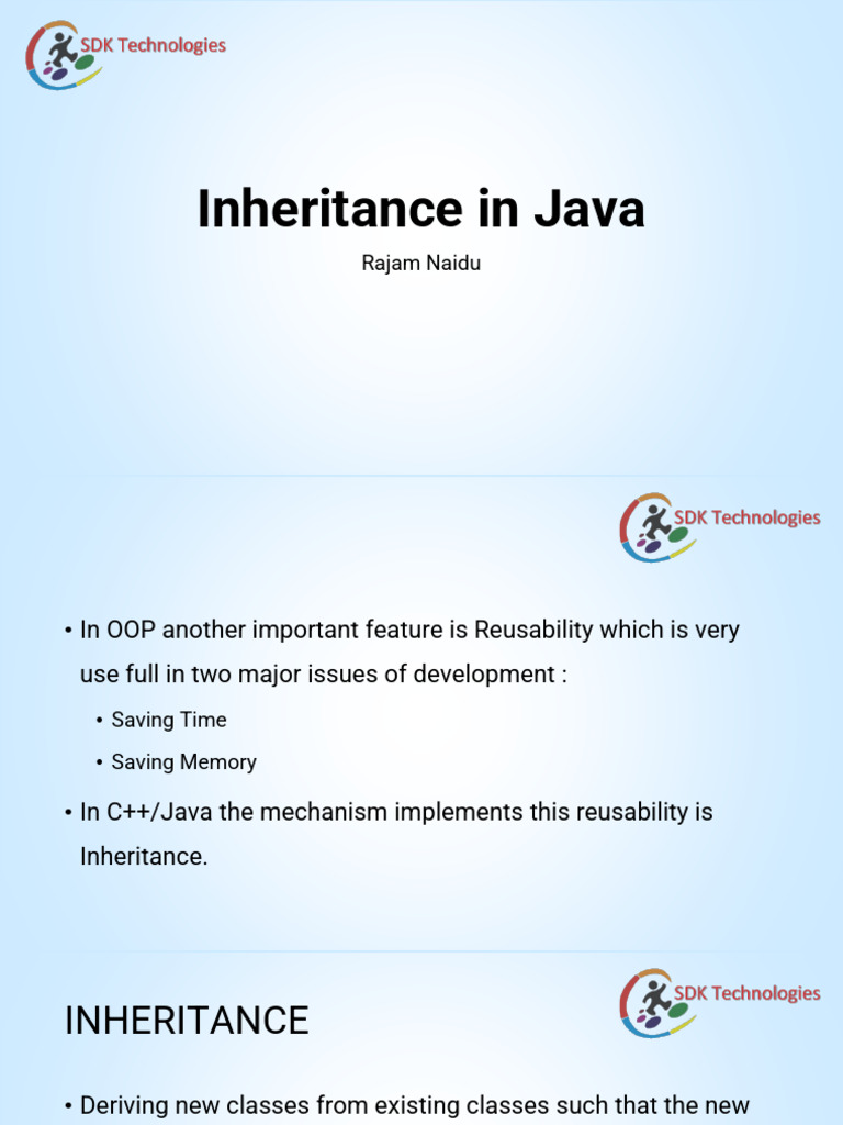 Inheritance in Java | Download Free PDF | Inheritance (Object Oriented ... Inheritance in Java | Download Free PDF | Inheritance (Object Oriented ...