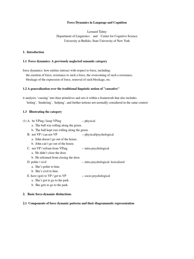 Talmy Lecture 2 Handout | PDF | Receptor Antagonist | Cognition Talmy Lecture 2 Handout | PDF | Receptor Antagonist | Cognition